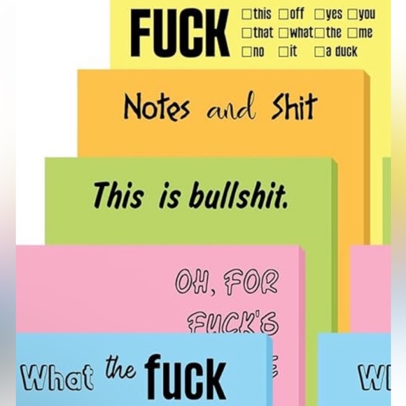 Office | 30 Cuss Note Pads 10 Pads 30 Sheets Each 4 X 6 | Poshmark